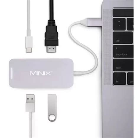 Hub Usb C Mini Neo C Plateado Marca Minix Cuotas sin interés