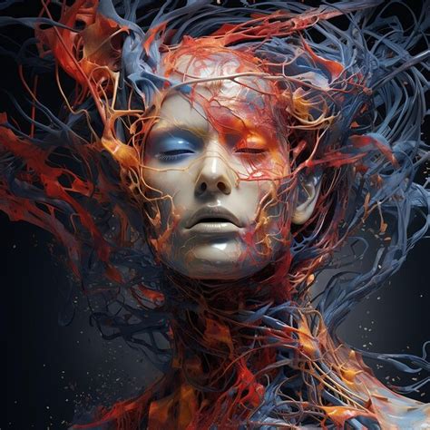 Premium Photo Essence Of A Neural Network With A Striking Image