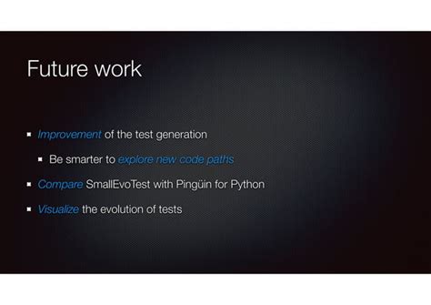 creating unit tests using genetic programming ppt