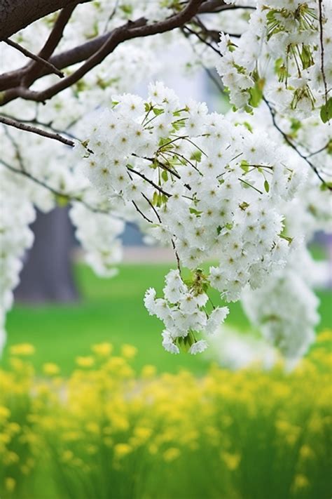 나무에 흰 꽃 배경 배경 화면 및 일러스트 무료 다운로드 Pngtree