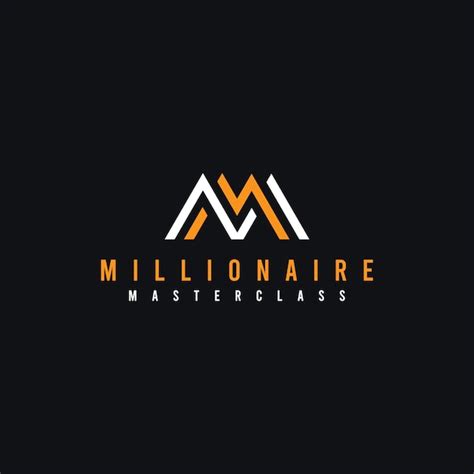 A Black And White Logo For The Millionaire Masterclass Premium Ai