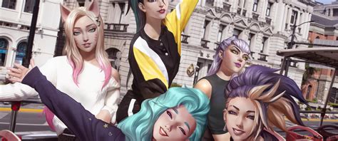 K Da Popstar Girls League Of Legends Lol K Wallpaper Download