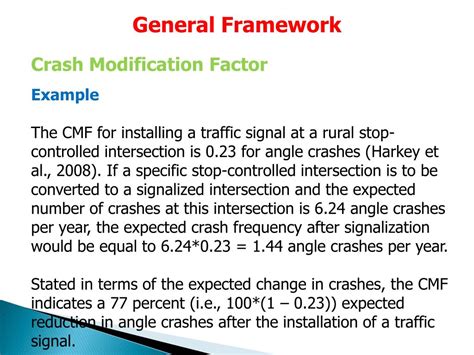 Ppt Crash Modification Factors And Functions Powerpoint Presentation Id2079000
