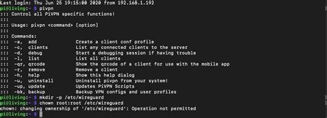 Linux Install Can T Change Ownerhsip Of Etc Wireguard Operation Not Permitted Issue