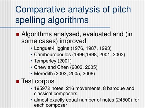 Ppt Algorithms For Pattern Discovery And Pitch Spelling In Music