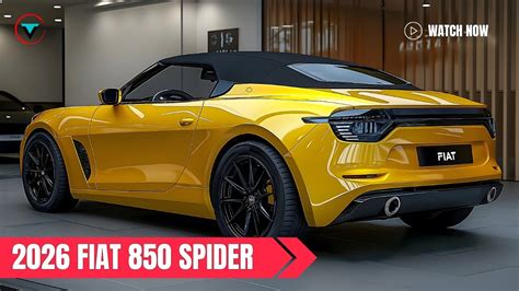 Nuova Fiat 850 Spider 2026 Svelata La Roadster Elettrica Che Stavamo