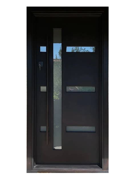 073 Royal Series Wrought Iron Custom Exterior Door Modern Door