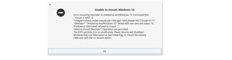 You Have Problems Mounting Your Disk Or Partition With Windows Or It