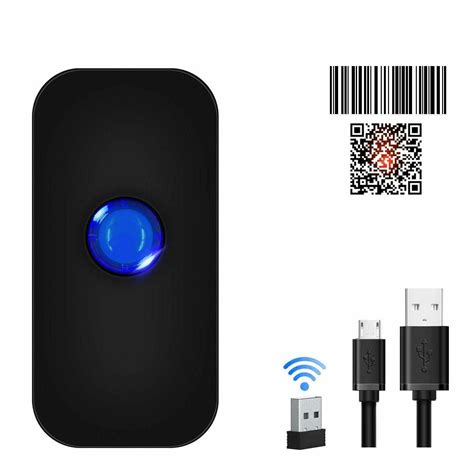 Mini Bluetooth 2D Barcode Scanner Portable 1D QR
