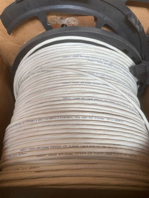 Panduit Pup6004wh Uy Tx6000 Enhanced Cat 6 Utp Cmp Plenum Cable 80