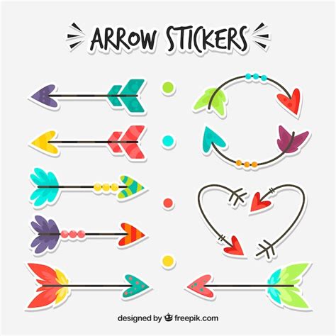Free Vector Collection Of Nice Decorative Arrow Stickers
