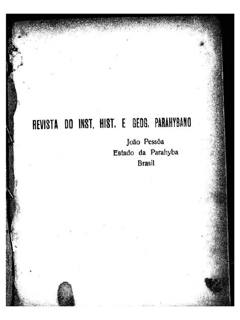 Revista Do Instituto Historico E Geografico Paraibano N 9 1937 Pdf