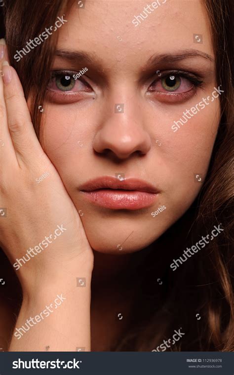 Close Portrait Sexy Sad Woman Stock Photo Shutterstock