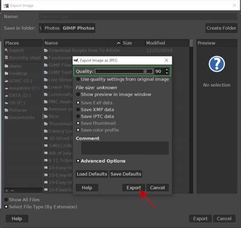 How To Save As Jpeg In Gimp Davies Media Design