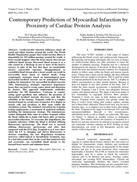 Contemporary Prediction Of Myocardial Infarction By Proximity Of