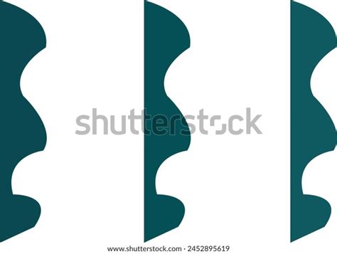 Tri Fold Border Background Blank Template Stock Illustration 2452895619