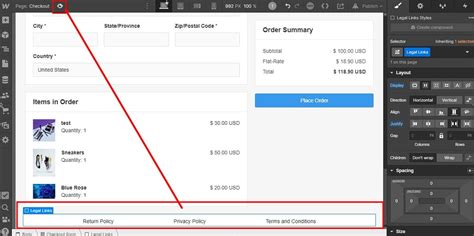 How To Add Legal Links In The Footer Of A Webflow Checkout Page Termsfeed