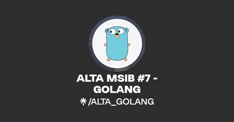 Alta Msib 7 Golang Linktree