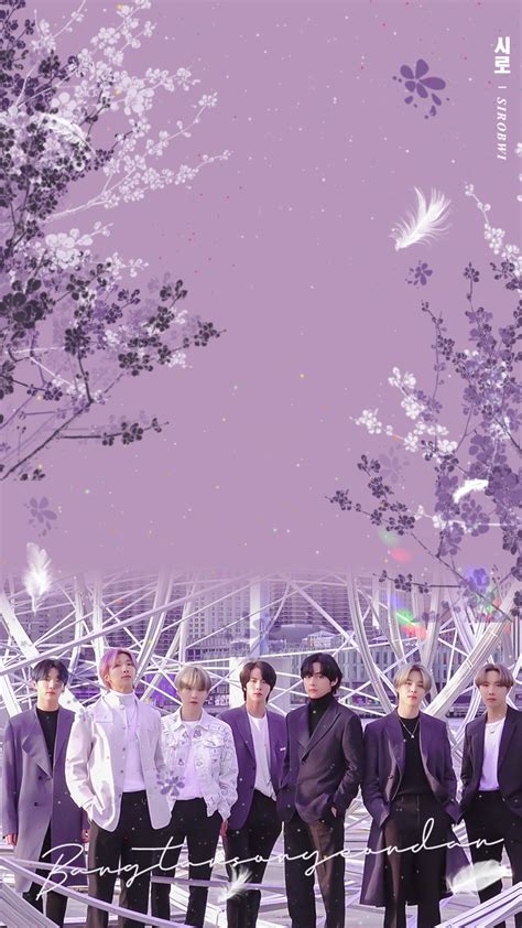 55 Bts Ot7 Purple Aesthetic Wallpaper Caca Doresde