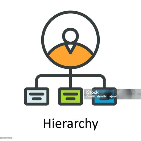 계층 구조 벡터 채우기 윤곽선 아이콘 디자인 그림입니다 흰색 배경에 사용자 인터페이스 기호 Eps 10 파일 건축물에 대한 스톡 벡터 아트 및 기타 이미지 Istock