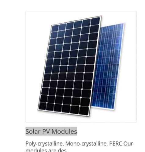 Solar Pv Module Solar Pv Modules Manufacturer From Rajkot