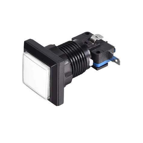Uxcell Game Push Button X Square V LED Illuminated Push Button Switch With Micro Switch