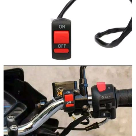 Jual Saklar Lampu Motor On Off Switch Universal Saklar Stang Motor Tombol Indonesia Shopee