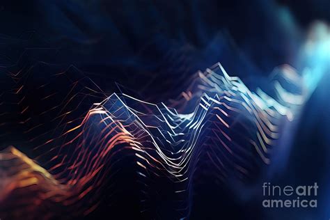 Futuristic Point Wave Abstract Background With A Dynamic Wave