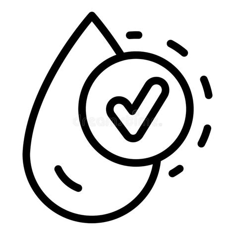 Water Clean Drop Icon Outline Vector Eco Save Stock Illustration Illustration Of Clean