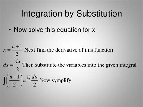 PPT Integration By Substitution PowerPoint Presentation Free Download ID