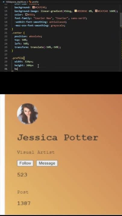 100 Days Css Challenge Day06 Youtube