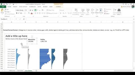 how to create small multiples bar chart in excel