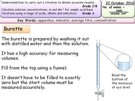 As Chemistry Titration Theory And Practical Entire Lesson