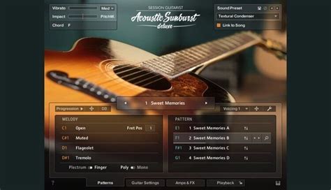 Native Instruments Session Guitarist Acoustic Sunburst Deluxe Library