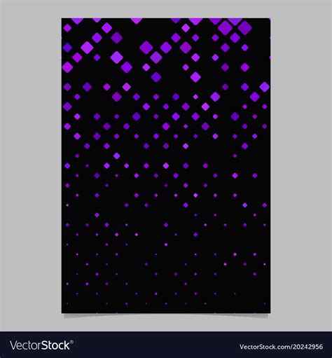 Diagonal Square Pattern Brochure Template Tile Vector Image