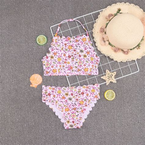 Купальник для девочки раздельный Купальники для девочек экспорт Купальники для девочек