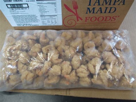 Tampa Maid Diptn Dusted Breaded Shrimp Tender 3 Pound 4 Per Case