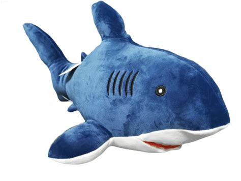 Детская мягкая игрушка Акула 80см ТИП 2 Синий игрушки с доставкой от
