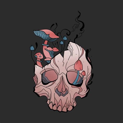 Mushroom Skull Tattoos