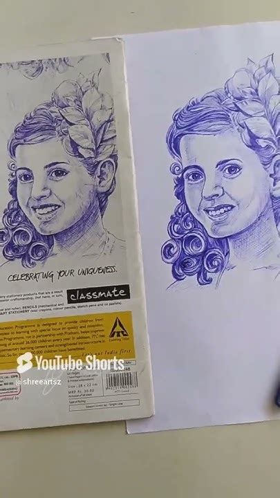 Freehand Ballpoint Pen Art Classmatebyitc Art Ballpointpendrawing