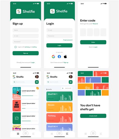Mobile Library App Design Behance
