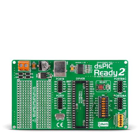 Dspic Ready2 Board 40 Pin Dspic Mikroelektronika