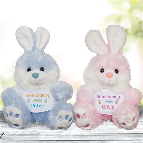 Personalized Somebunny Loves Me Small Easter Bunny