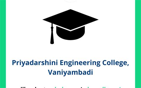 Priyadarshini Engineering College Vaniyambadi Illuminate Minds