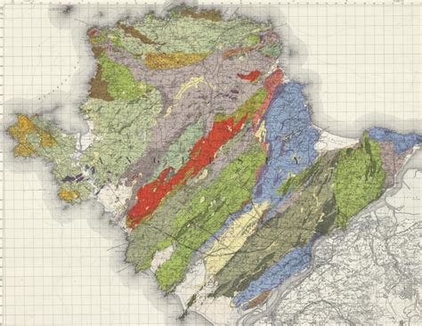 Greenlys Solid Geology Map Of Anglesey