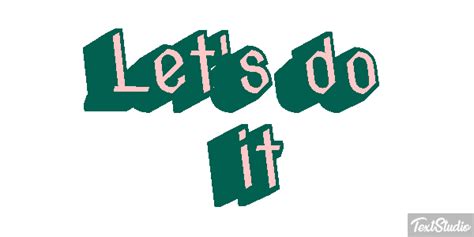 Lets Do It Sentence Animated  Logo Designs