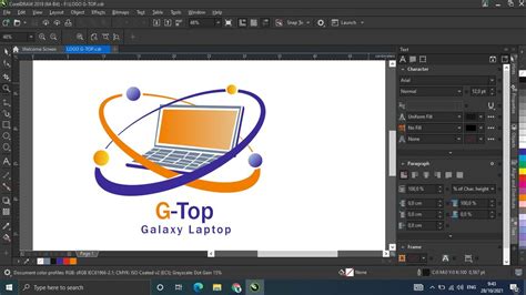 Tutorial Membuat Logo Menggunakan Aplikasi CorelDraw 2019 YouTube