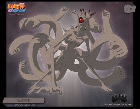 Jubi Tentails Naruto Amino Модель Наруто модели