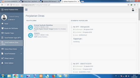 Aplikasi Sppd Surat Perintah Perjalanan Dinas Berbasis Web