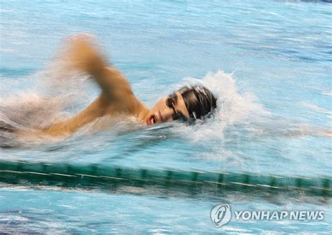 황선우 물살을 가르며 연합뉴스